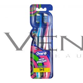 Oral-B Toothbrush Neon Fresh 2s Soft Pack