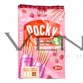 Glico Pocky Strawberry Biscuit Stick Pack Set