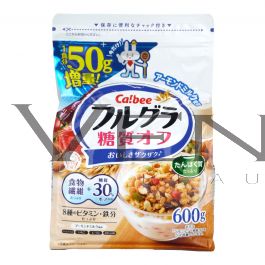 Calbee Less Sugar Natural Fruit Granola Cereal 600g