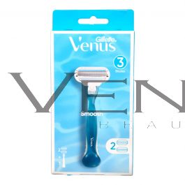 Gillette Venus Smooth Razor 1s Blue+ Cartridge 2s
