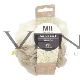 Mii 45-50g Bath Sponge With Ribbon Circle Bead & Opp Bag 1s