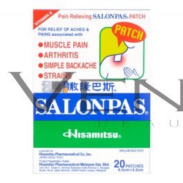 Salonpas Pain Relieving Vitamin E 20 Patches