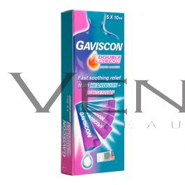 Gaviscon Double Action Liquid Sachets 5x10ml