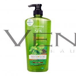 Ginvera Real Spa Shower Scrub 750ml Green Tea
