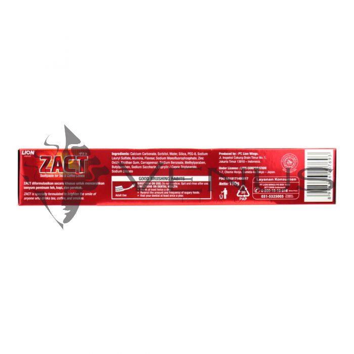 Zact toothpaste ingredients store