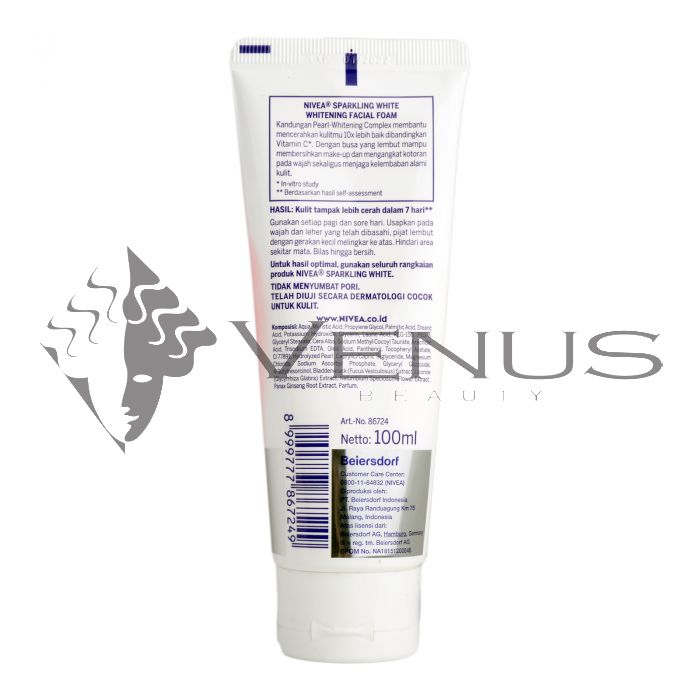 Nivea Sparkling White Whitening Facial Foam 100ml